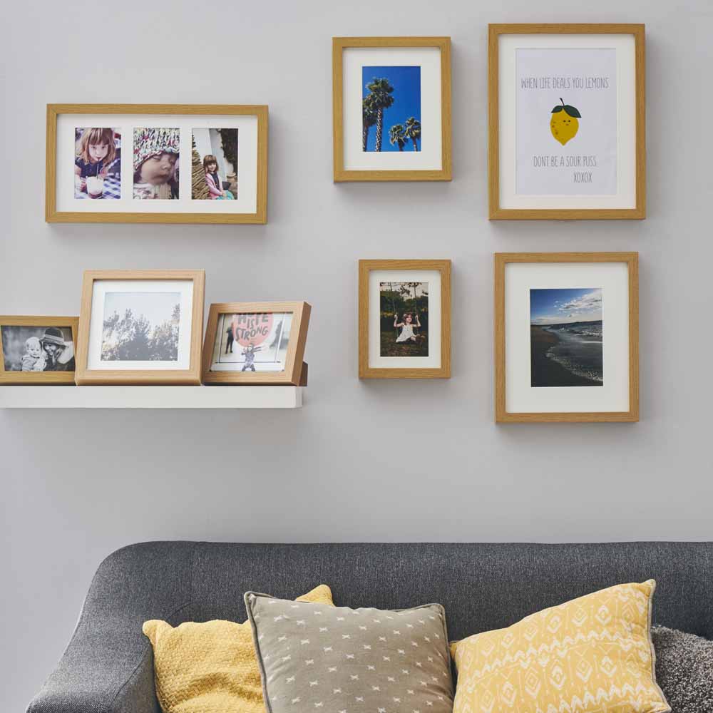 Wilko Oak Effect Photo Frame 20 X 16 Inch Wilko