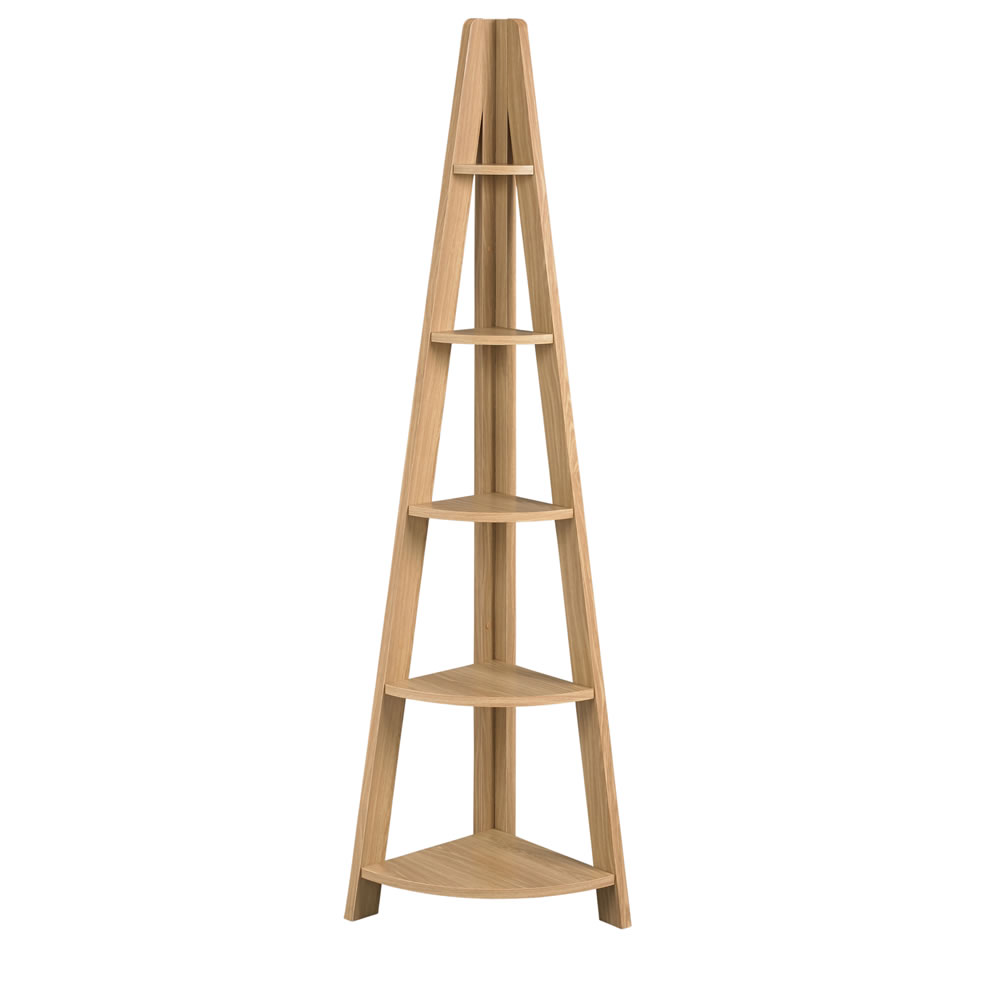 Wilko Oak Effect Scandinavia Ladder Corner Unit | Wilko