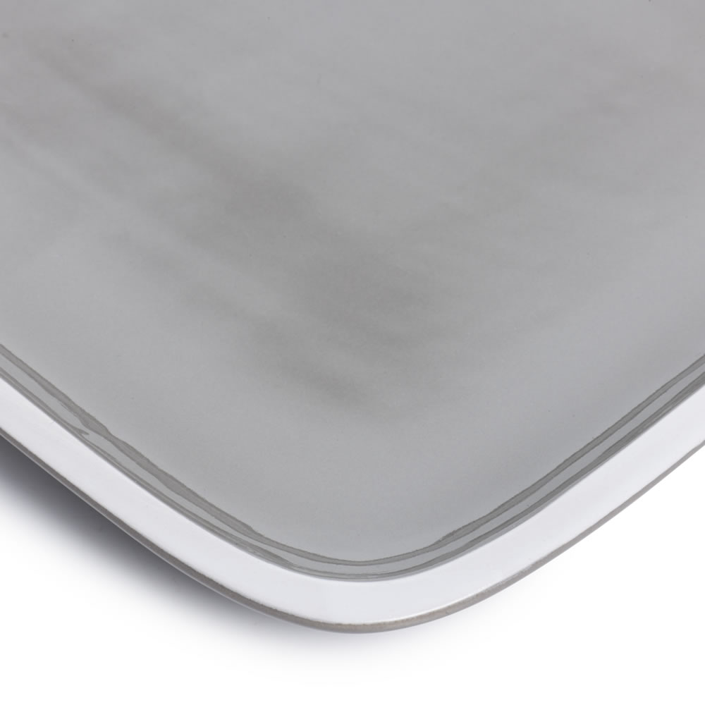 Wilko Taupe Ceramic Square Side Plate | Wilko