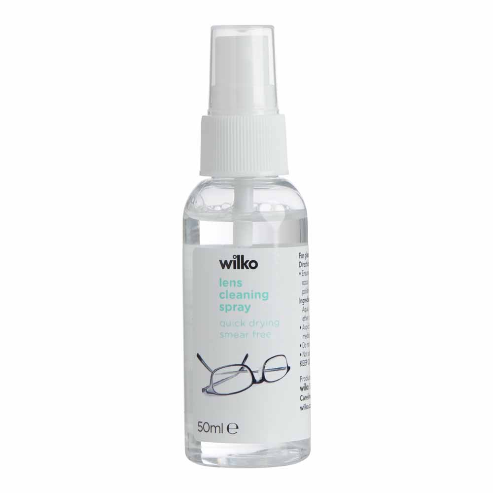 Wilko Lens Cleanser Spray 50ml | Wilko