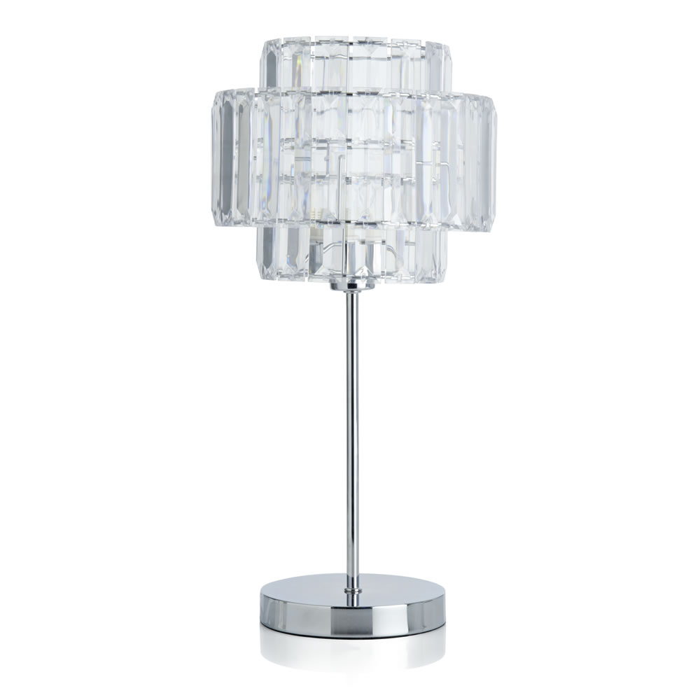 Wilko Audrey Clear Table Lamp | Wilko
