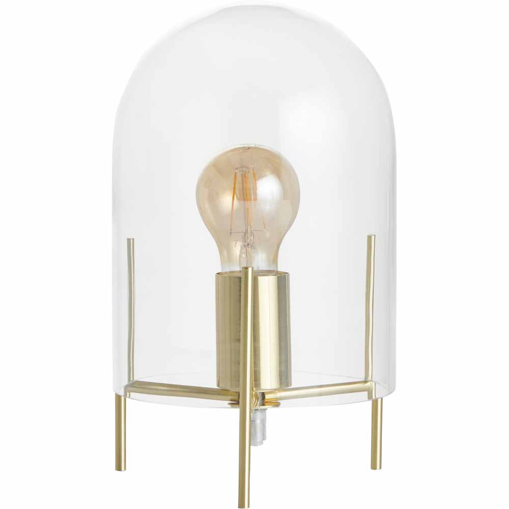 Wilko Brass Dome Table Lamp | Wilko