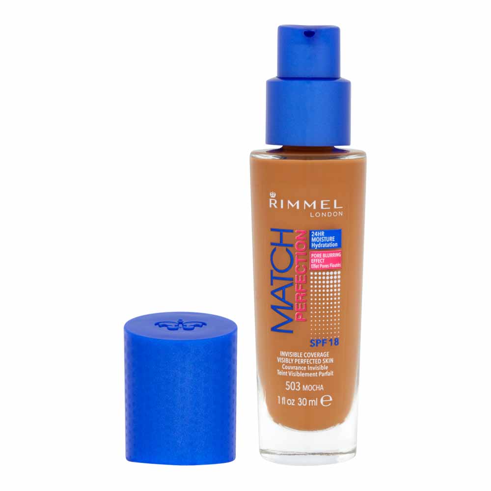Rimmel Match Perfection Liquid Foundation Mocha 30ml | Wilko