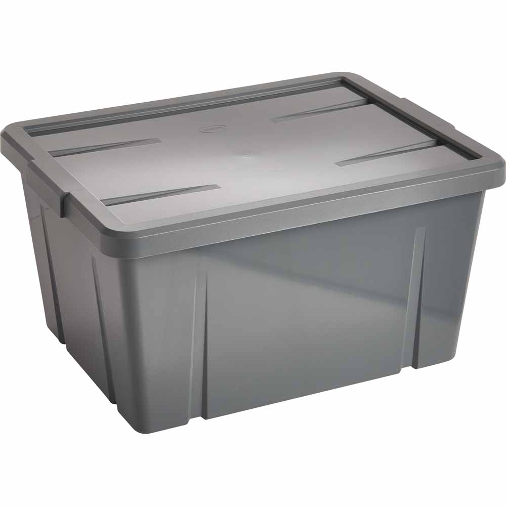 Wilko Grey Storage Box 32L | Wilko