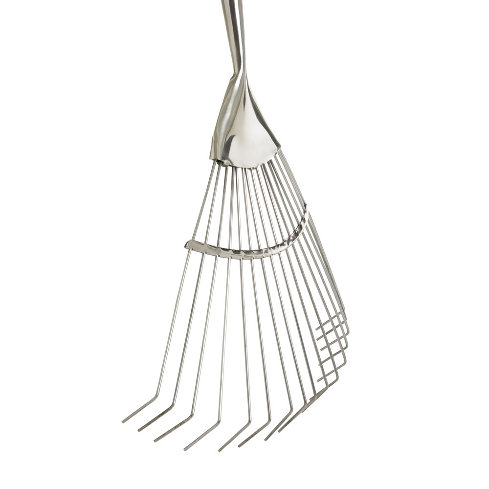 Wilko Stainless Steel Leaf Rake | Wilko