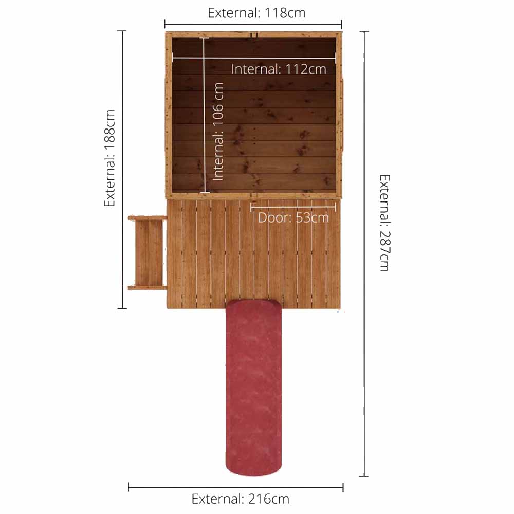 Mercia Snug Playhouse Tower and Slide | Wilko