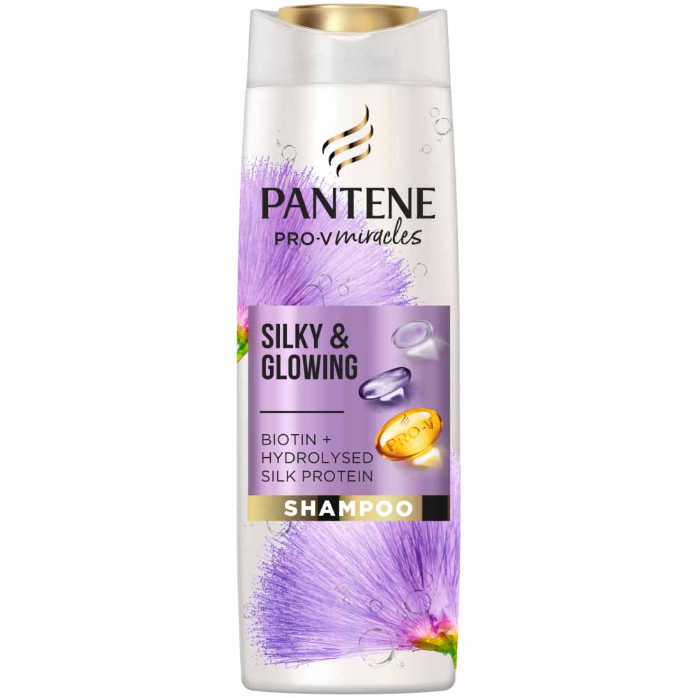 Pantene Pro V Miracles Silky & Glowing Shampoo 400ml | Wilko