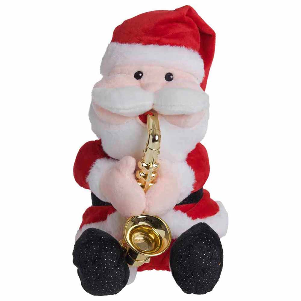 Wilko Animated Saxophone Santa Plush | Wilko
