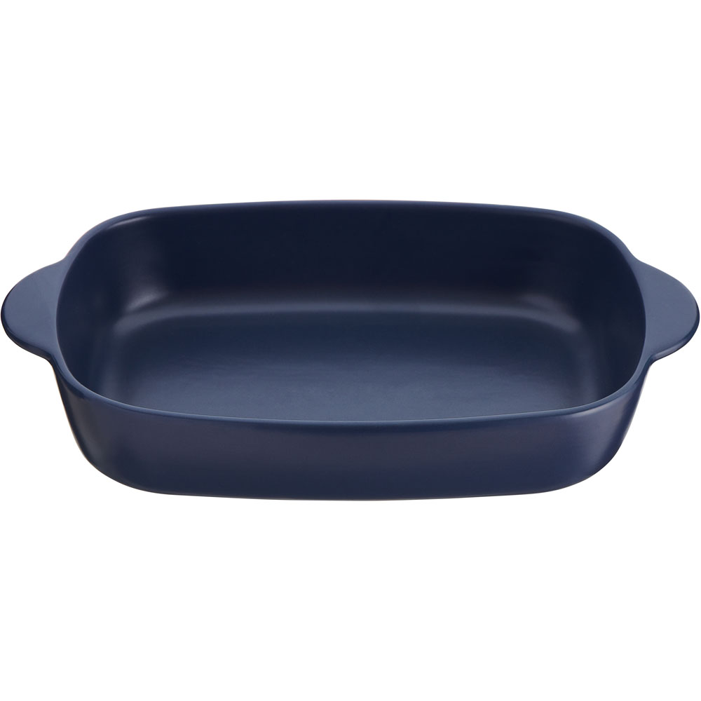Wilko 34cm Blue Stoneware Rectangular Baking Dish | Wilko