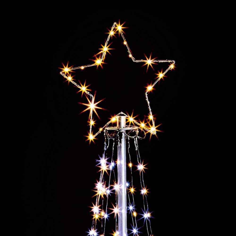 Premier 2.1m 595 LED Pin Wire Pyramid Light Christmas Tree | Wilko