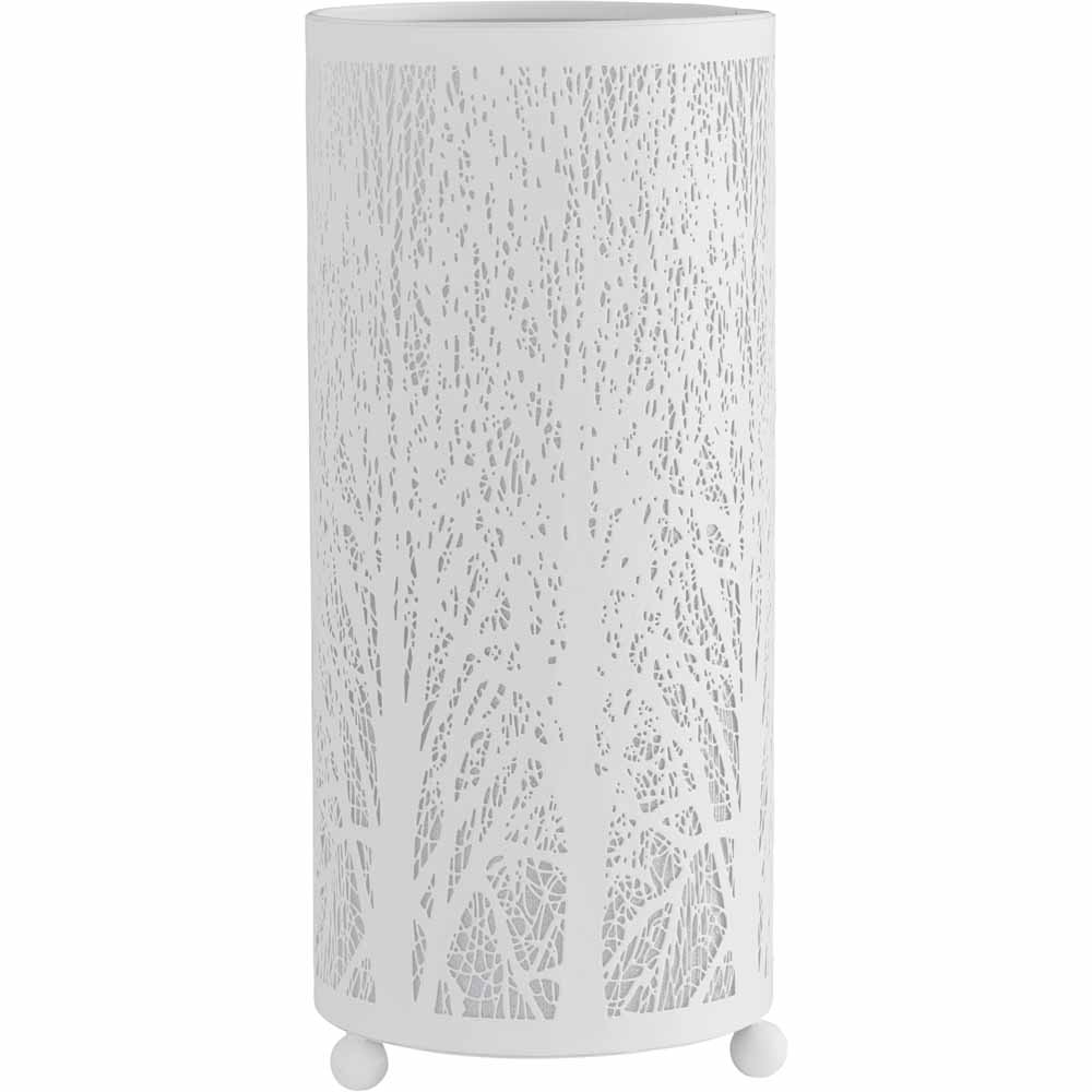 Wilko White Laser Cut Table Lamp | Wilko