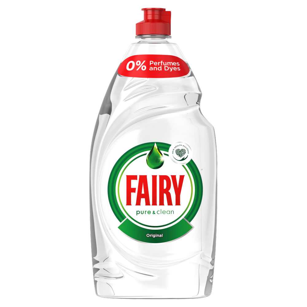 Fairy Pure & Clean Original Dish Washing Liquid 820ml | Wilko