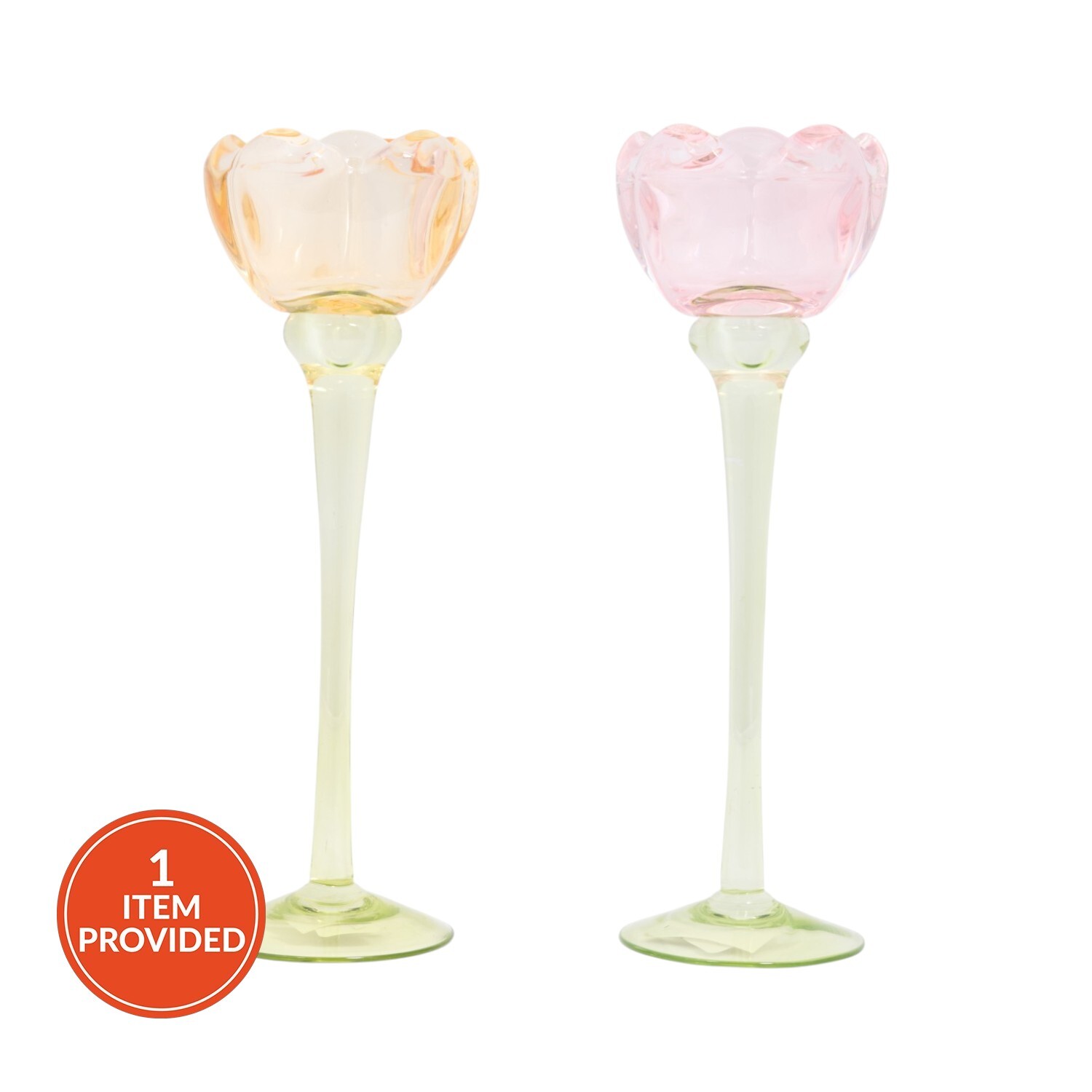 Spring Tall Floral Candle Holder | Wilko