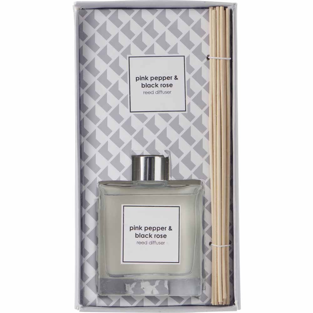 Wilko Premium Pink Pepper And Black Rose Reed Diffuser | Wilko