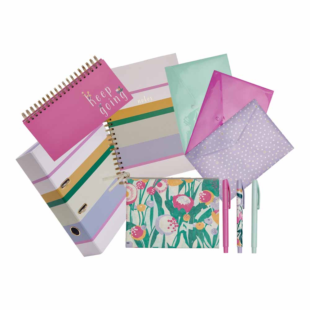 Wilko Bouquet Stationery Bundle | Wilko