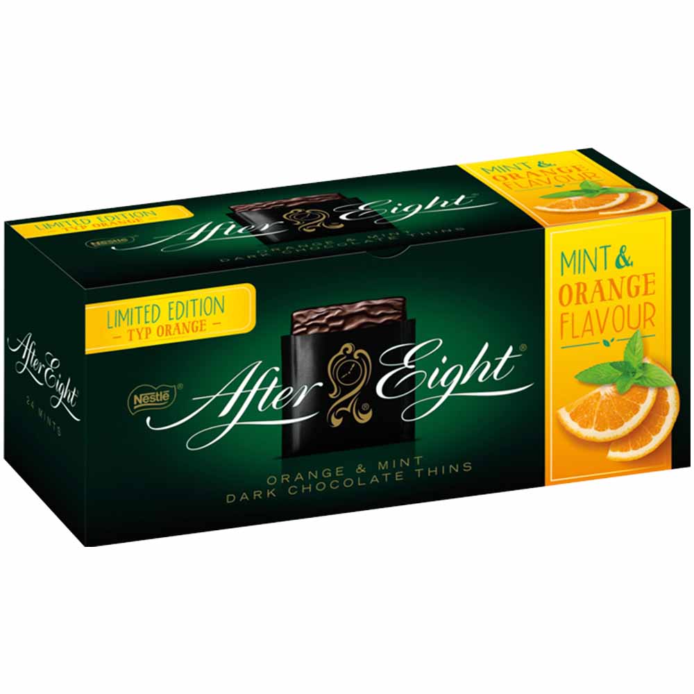 After Eight Orange Dark Mint Chocolate Carton Box 200g | Wilko