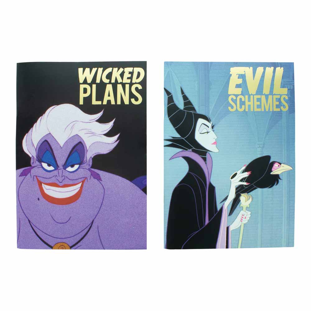 Disney Villans Twin Pack Notebooks | Wilko