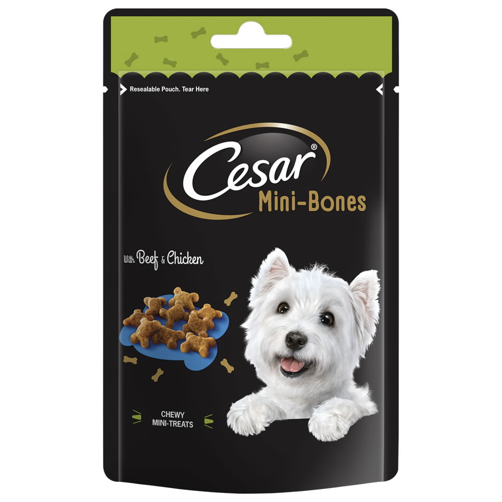 Cesar Mini-Bones Dog Treats with Beef and Chicken 75g | Wilko