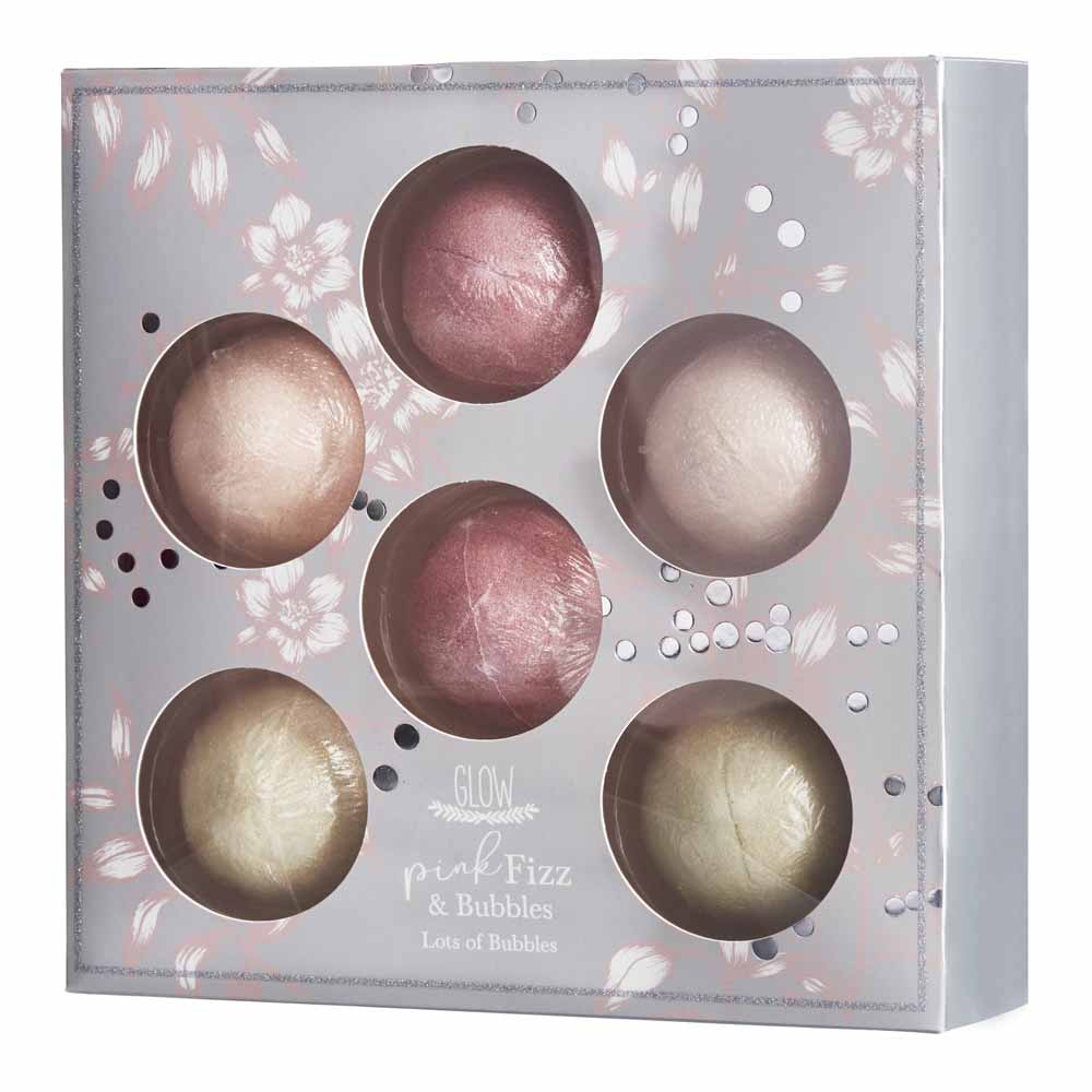 Glow Pink Fizz and Bubbles Bath Fizzer Gift Set | Wilko
