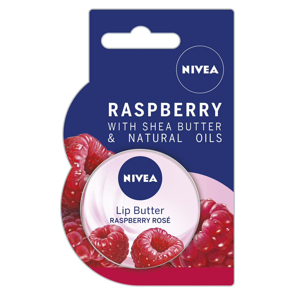 Nivea Lip Butter Raspberry Rosé 19ml | Wilko