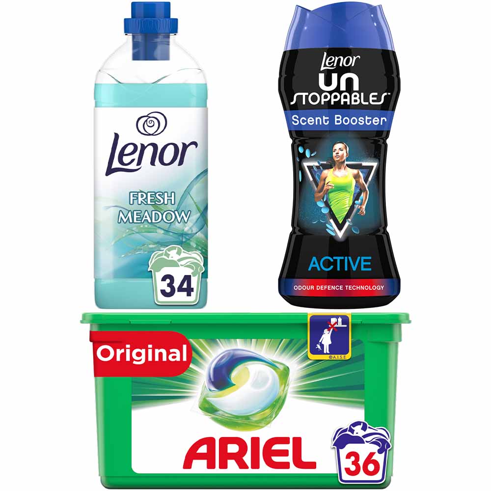 Lenor Ariel Fresh and Active Laundry Bundle | Wilko