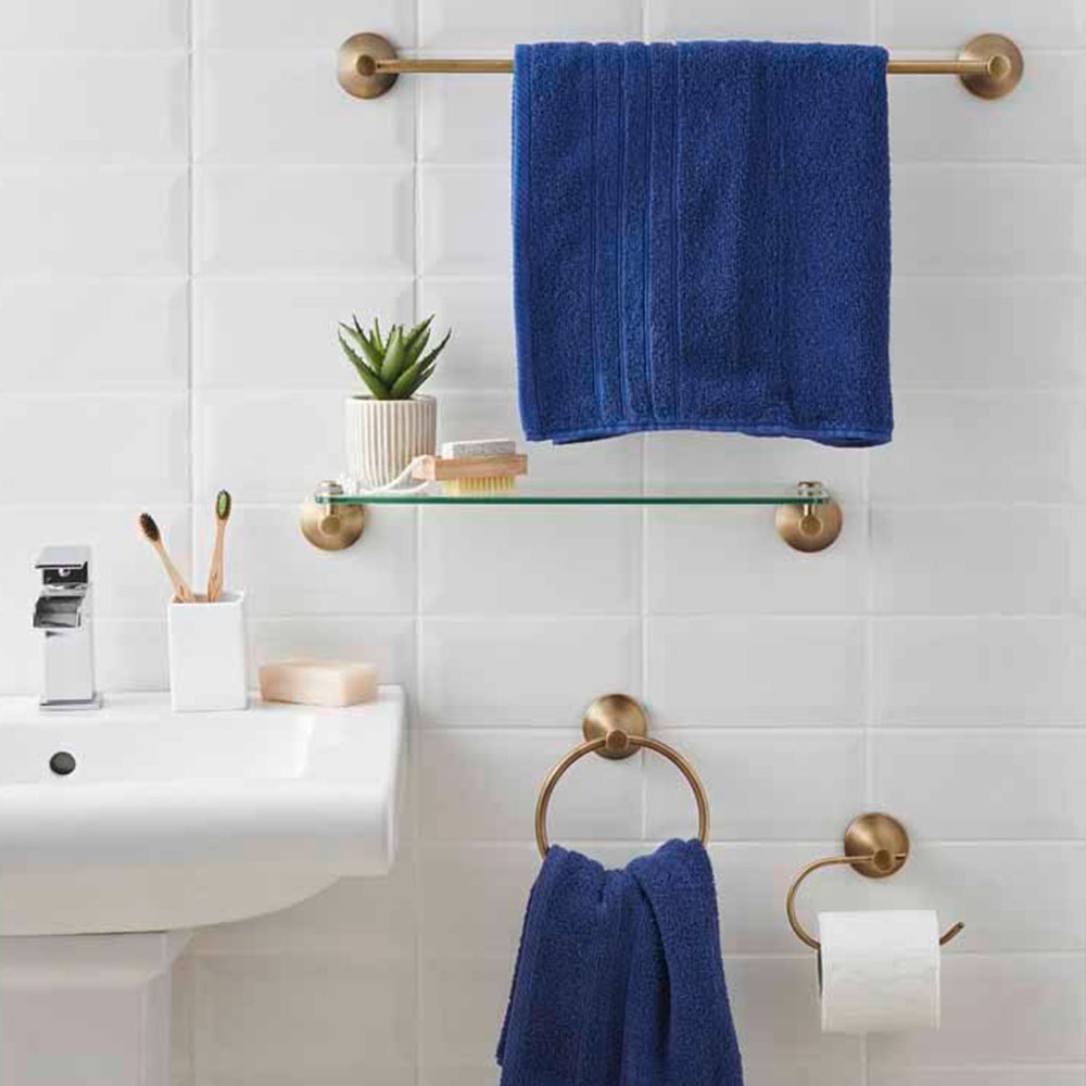 Wilko Towel Rail Antique Brass | Wilko