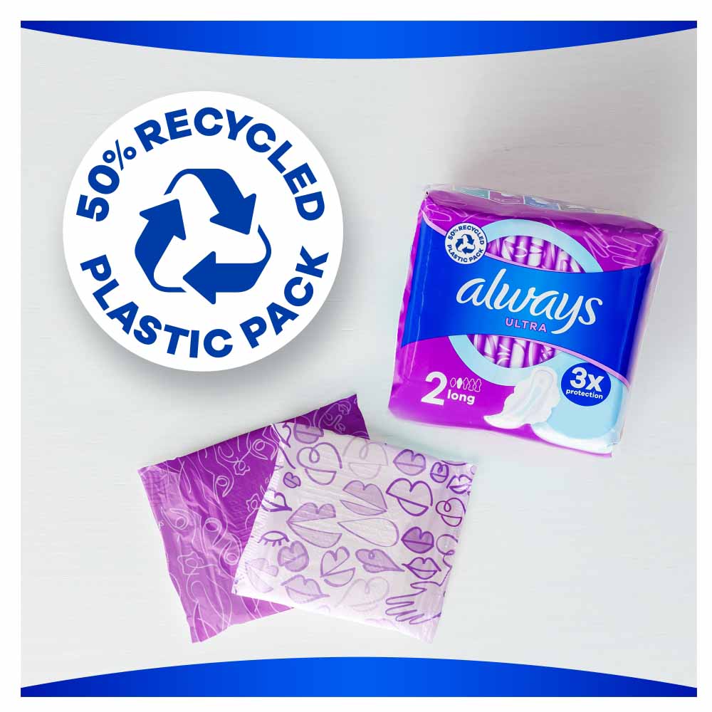 Always Ultra Long Plus Sanitary Towels 22 pack | Wilko