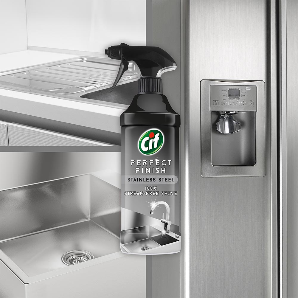 Cif Perfect Finish Stainless Steel Spray 435ml | Wilko