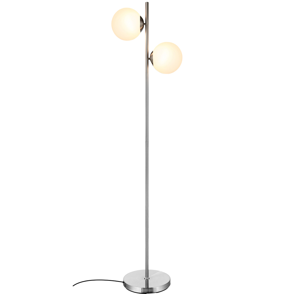 Costway 2 Way Silver Freestanding Globe Floor Lamp | Wilko