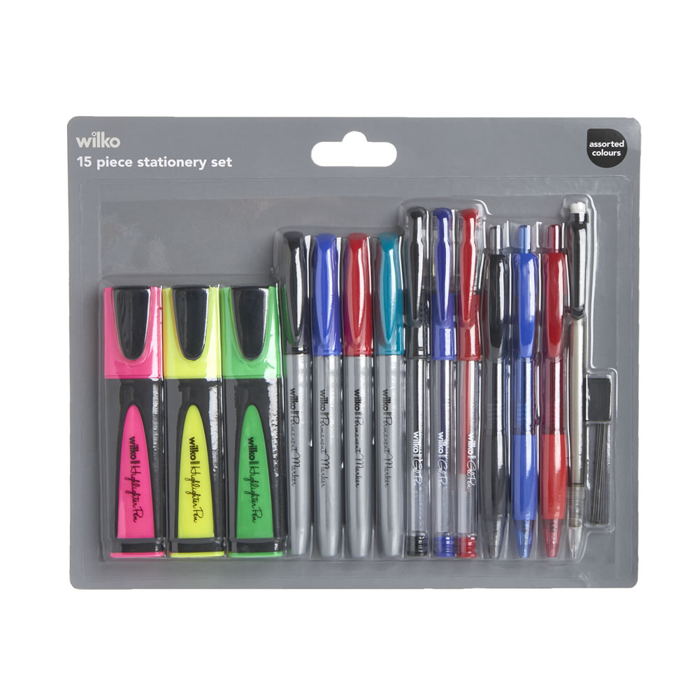 Wilko Stationery Set 15 piece | Wilko