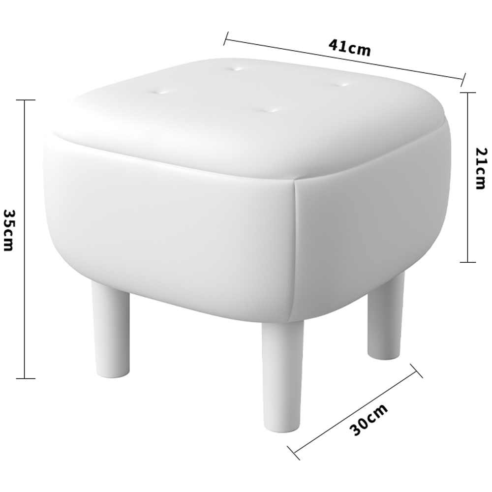 White wooden footstool store