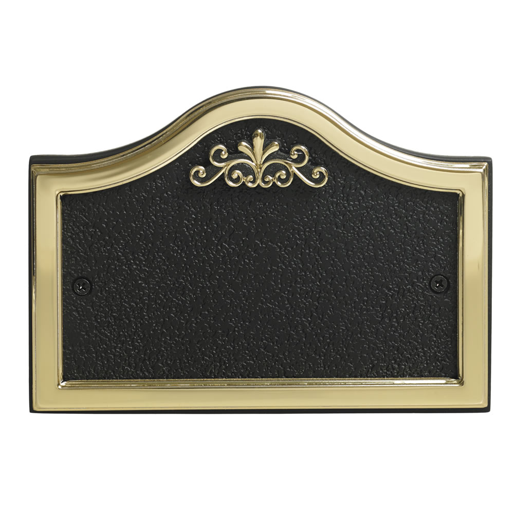 Wilko House Number Plate Pullman Design Black and Gold | Wilko