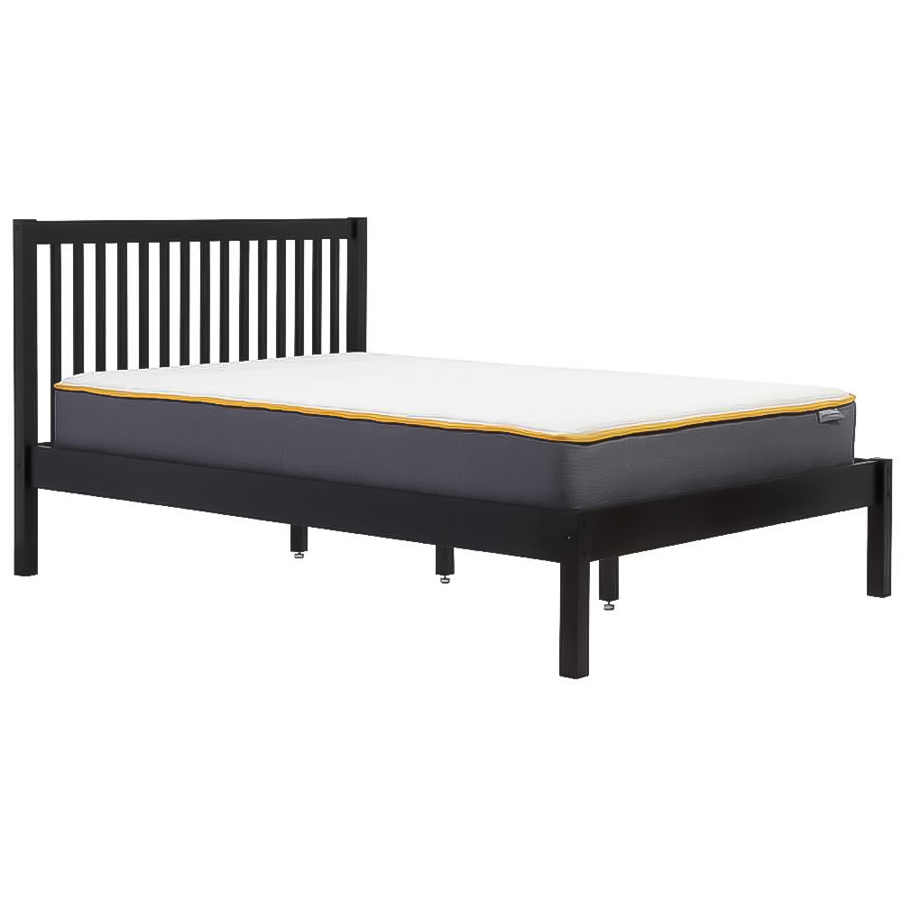 Nova King Size Black Solid Pine Bed Frame Wilko
