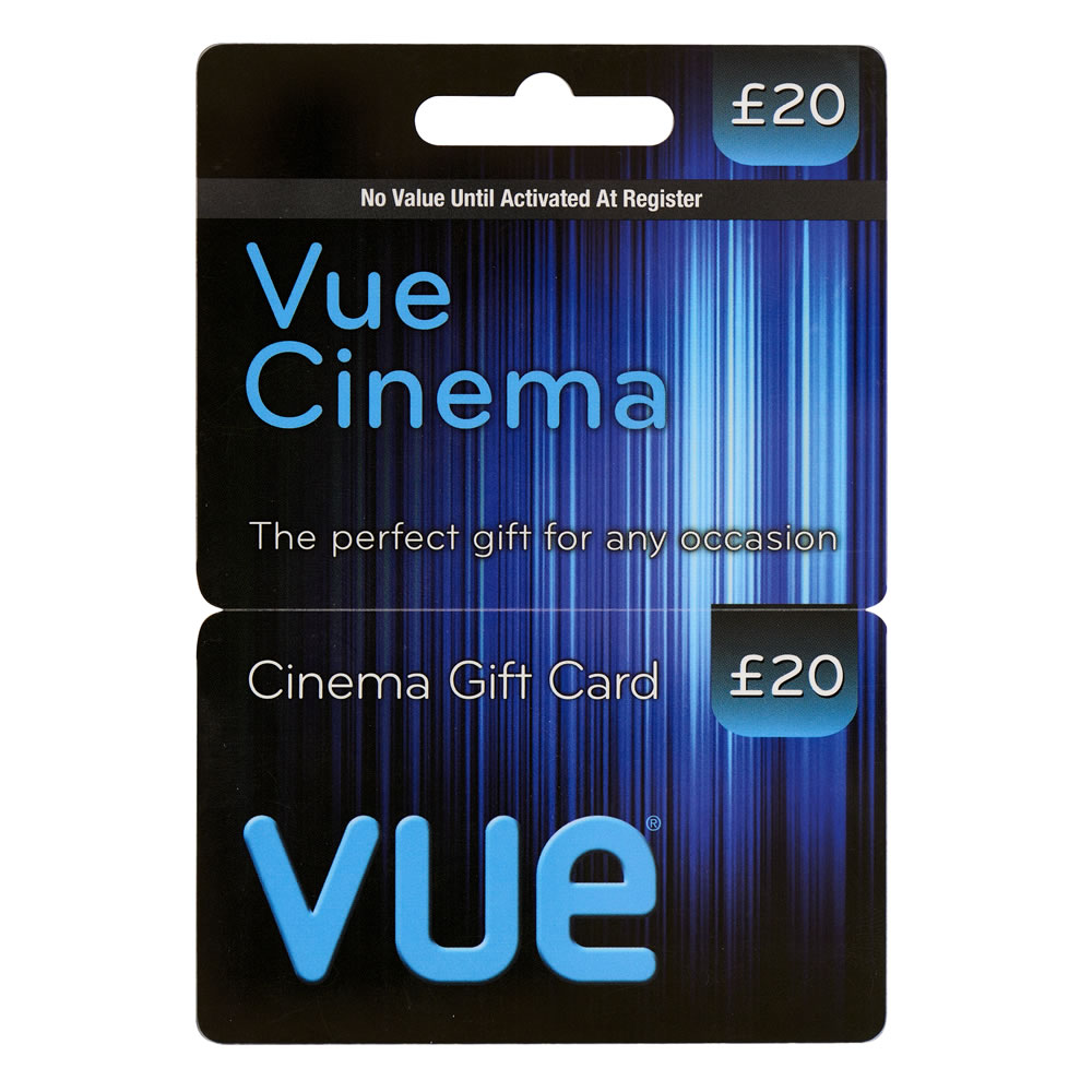 Vue Cinemas 20 Gift Card | Wilko
