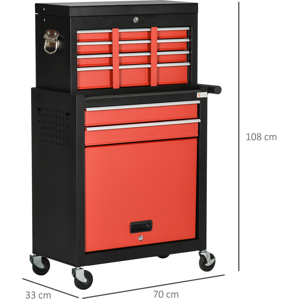 Durhand 6 Drawer Tool Chest and Cabinet Set | Wilko