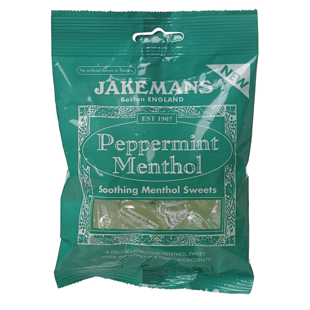Jakemans Peppermint Menthol 100g | Wilko