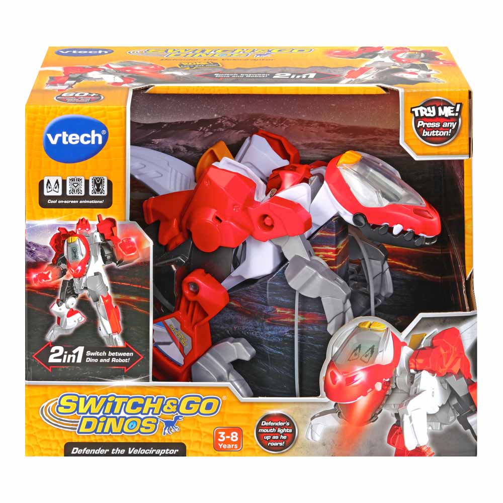 VTech Switch & Go Dinos Defender the Velociraptor | Wilko