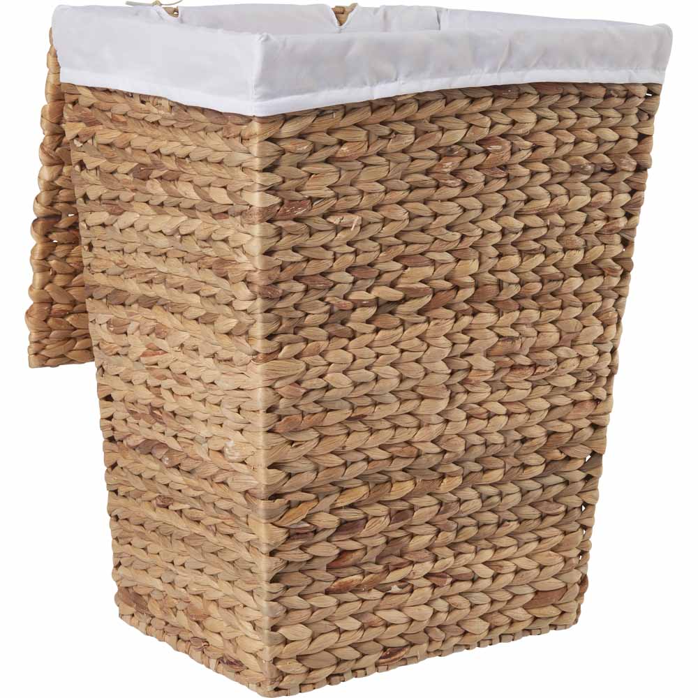 Wilko Water Hyacinth Rectangle Laundry Hamper | Wilko