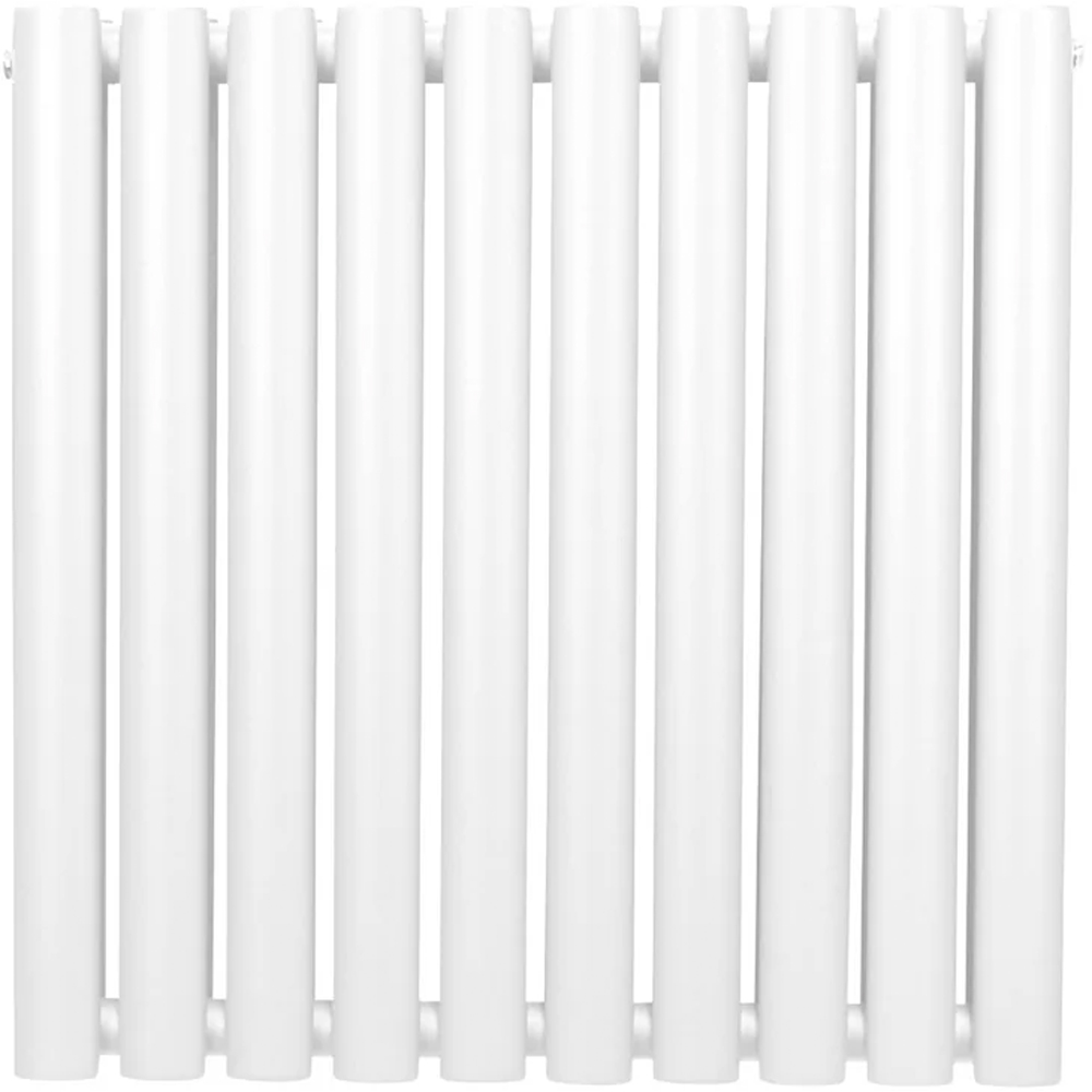 Monster Shop 2648BTU White Oval Column Radiator 600 x 600mm | Wilko