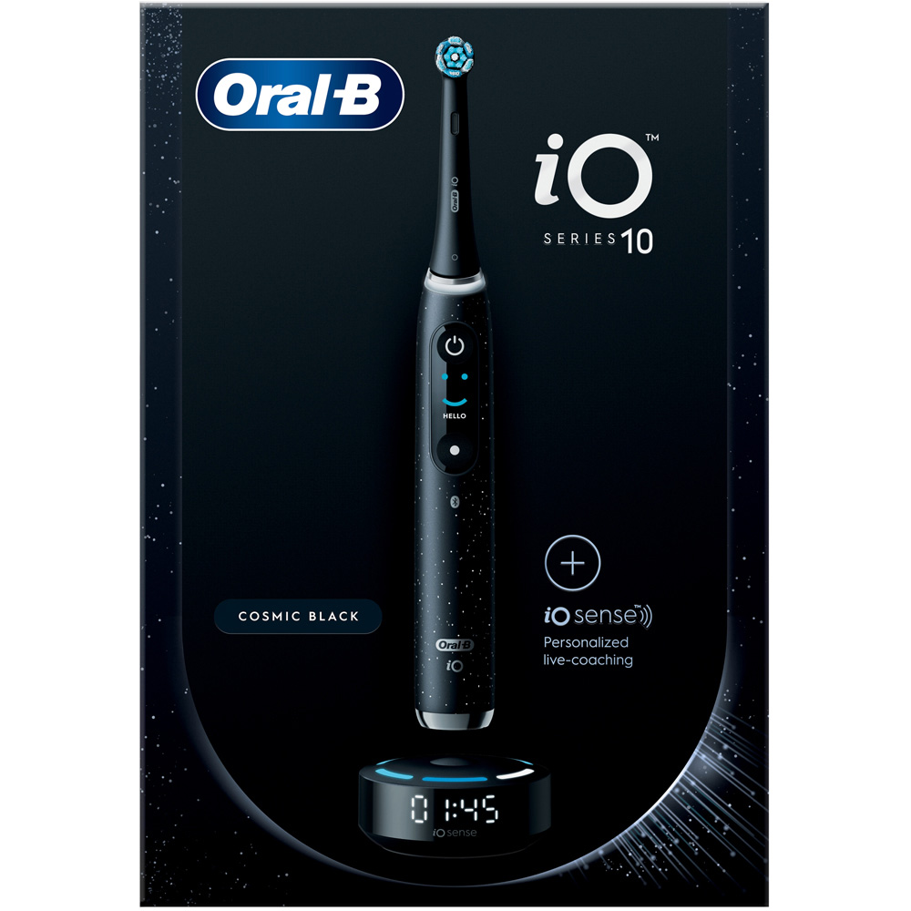 Oral-B iO Series 10 Cosmic Black Rechargeable Toothbrush | Wilko