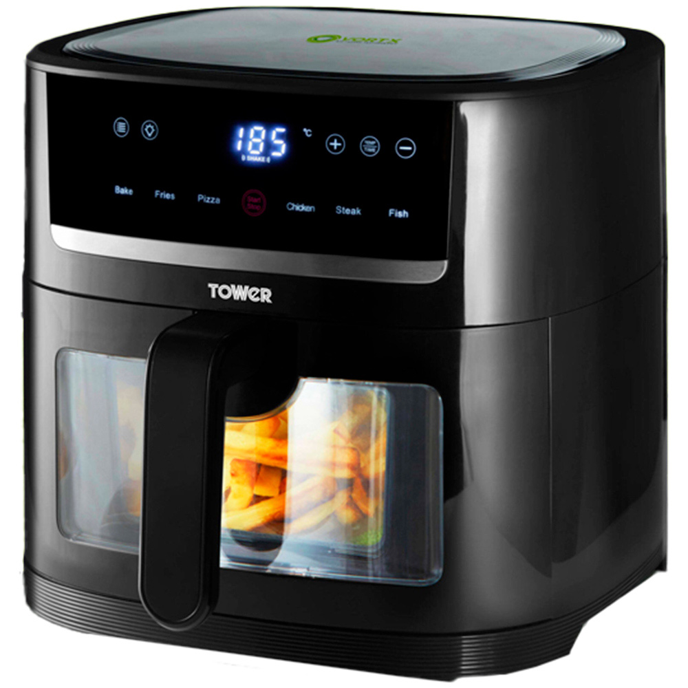 Tower T17117 Vortx Black 6l Space Saver Digital Air Fryer 1500w Wilko