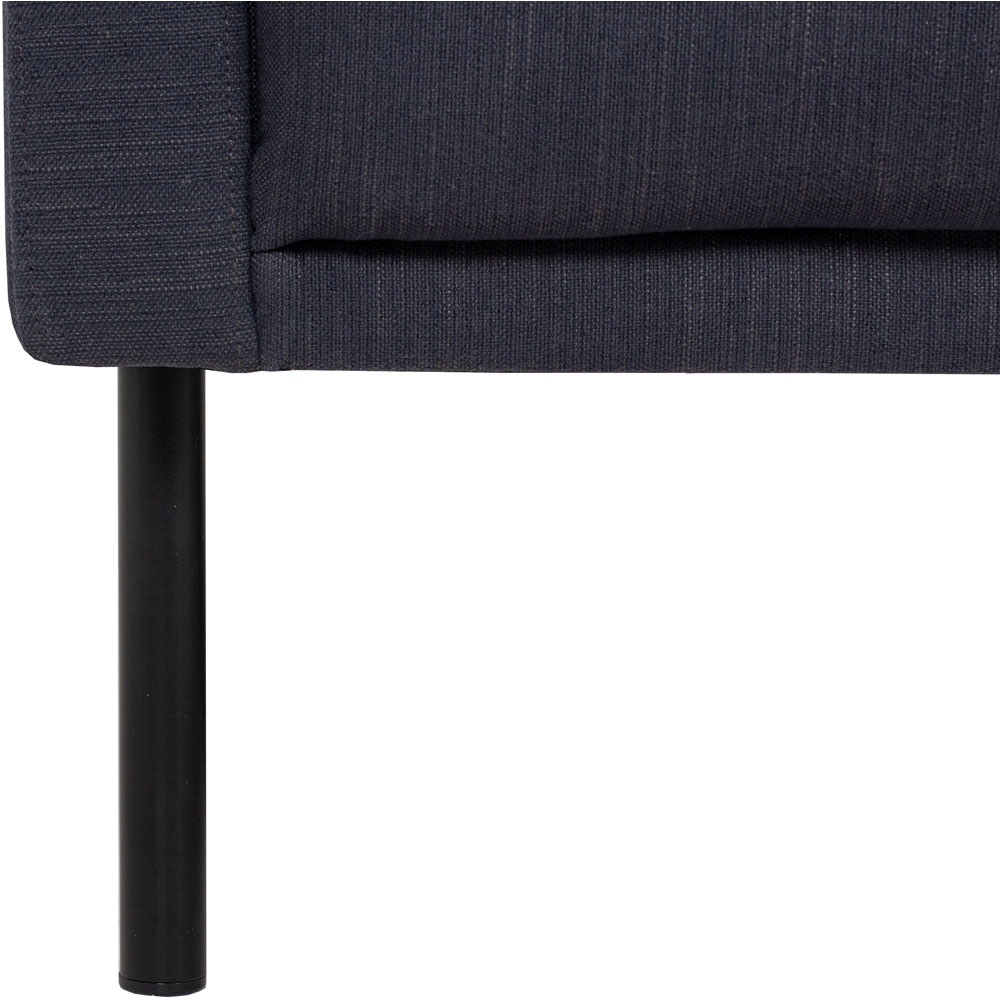 Florence Larvik 2.5 Seater Anthracite Sofa with Black Legs | Wilko