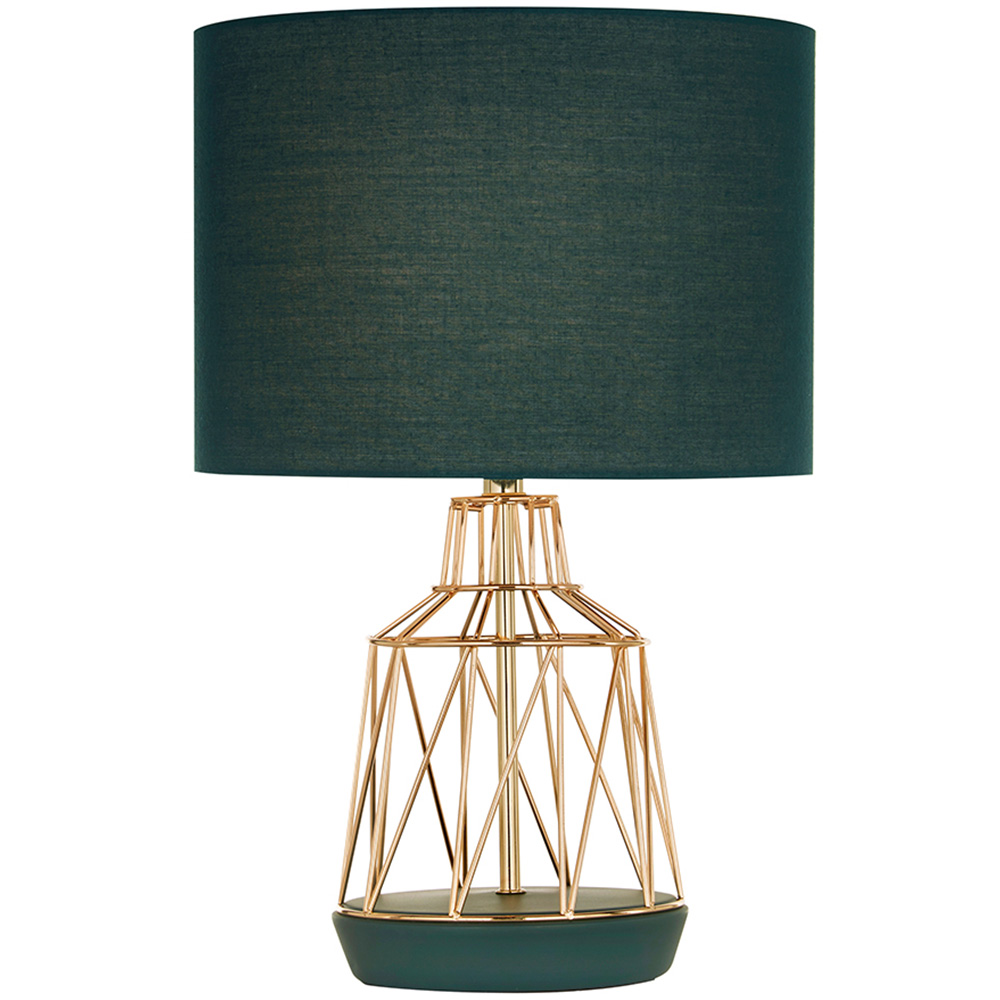 Village at Home Macaron Emerald Table Lamp | Wilko