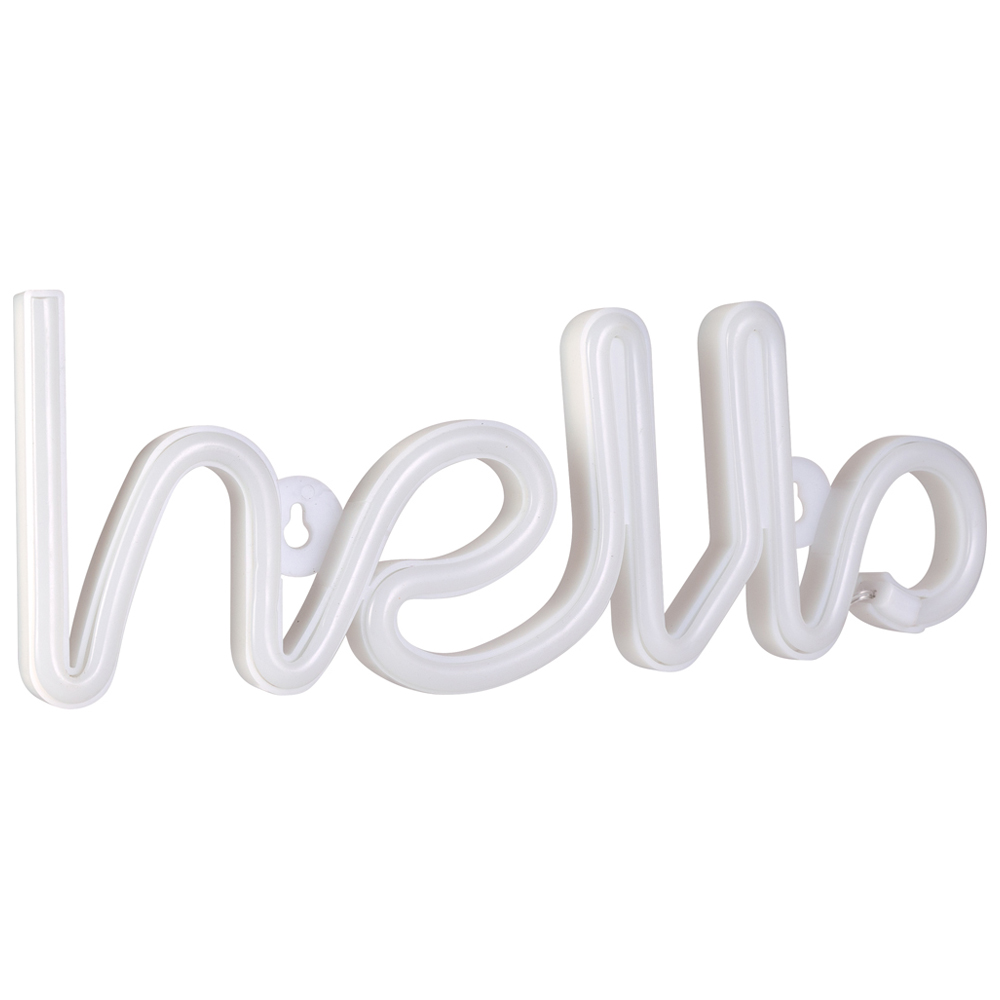 TCP Hello Neon Sign | Wilko