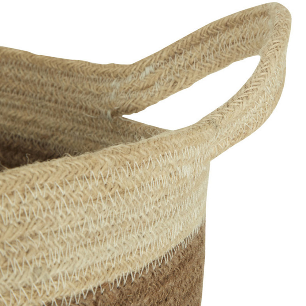 Premier Housewares Round Jute Basket | Wilko
