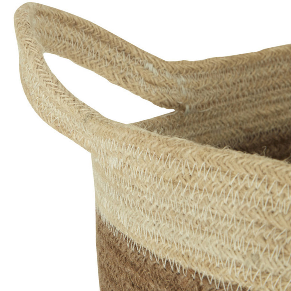 Premier Housewares Round Jute Basket | Wilko