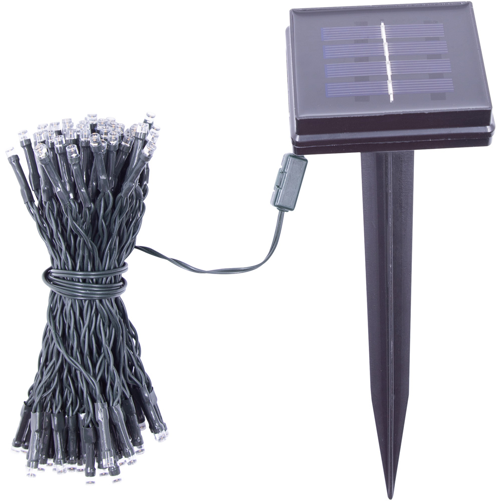 GardenKraft 2 Pack Warm White 100 LED Solar String Light | Wilko