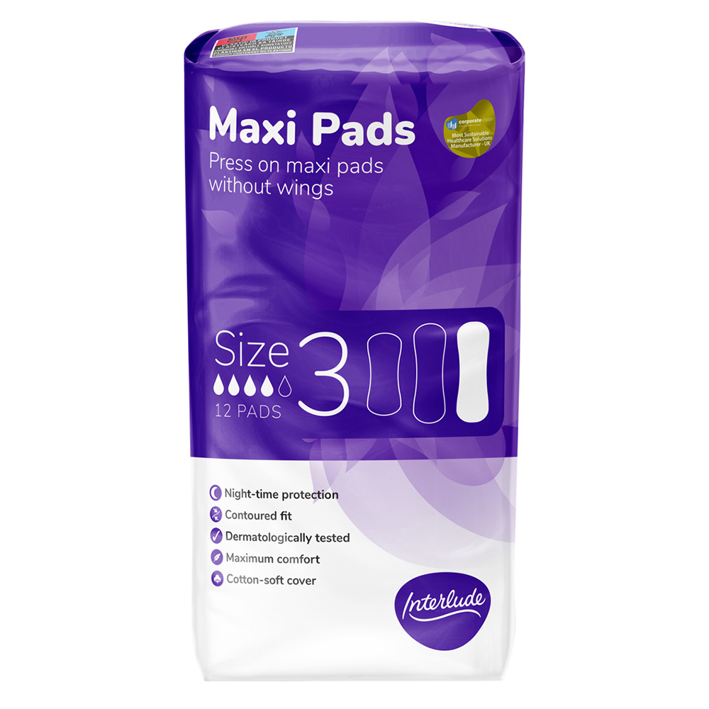 Interlude Maxi x12 Night Pads 12 Pack | Wilko