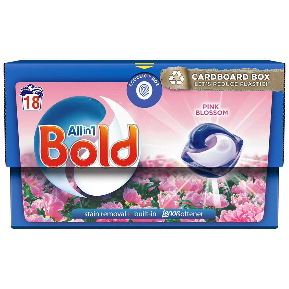 Bold Pink Blossom All in One Pods 18 Washes | Wilko