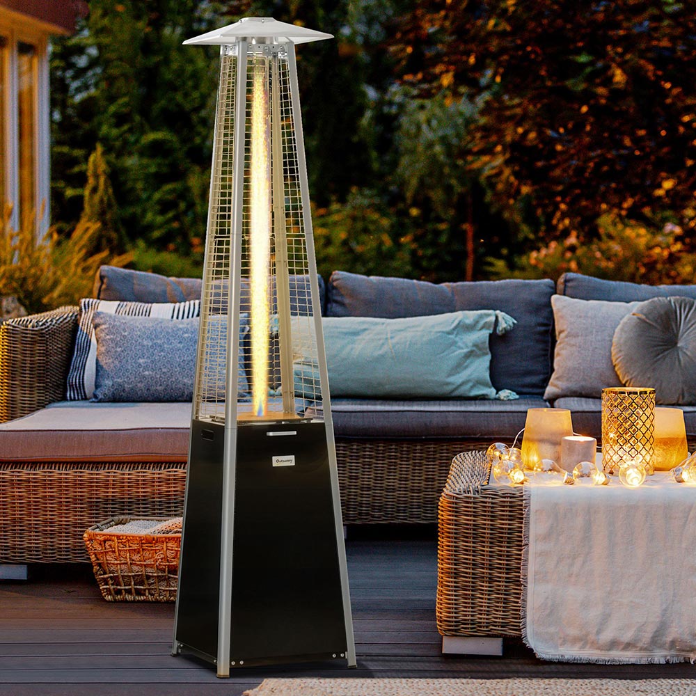 Outsunny Pyramid Outdoor Gas Heater 11.2KW | Wilko